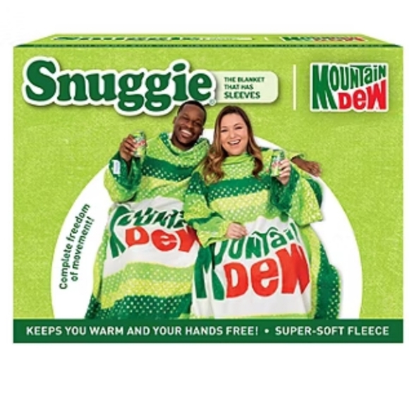 Snugggie | Bedding | Snuggie Retro Mountain Dew Wearable Blanketnib ...